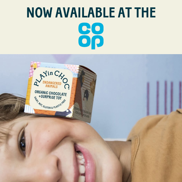 PLAYin CHOC® is now available at selected CO-OP stores and online!